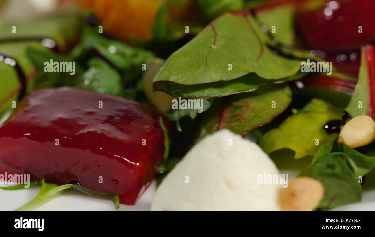 Italian Roast Beet Salad. Salad of roasted beets with goat cheese and ...