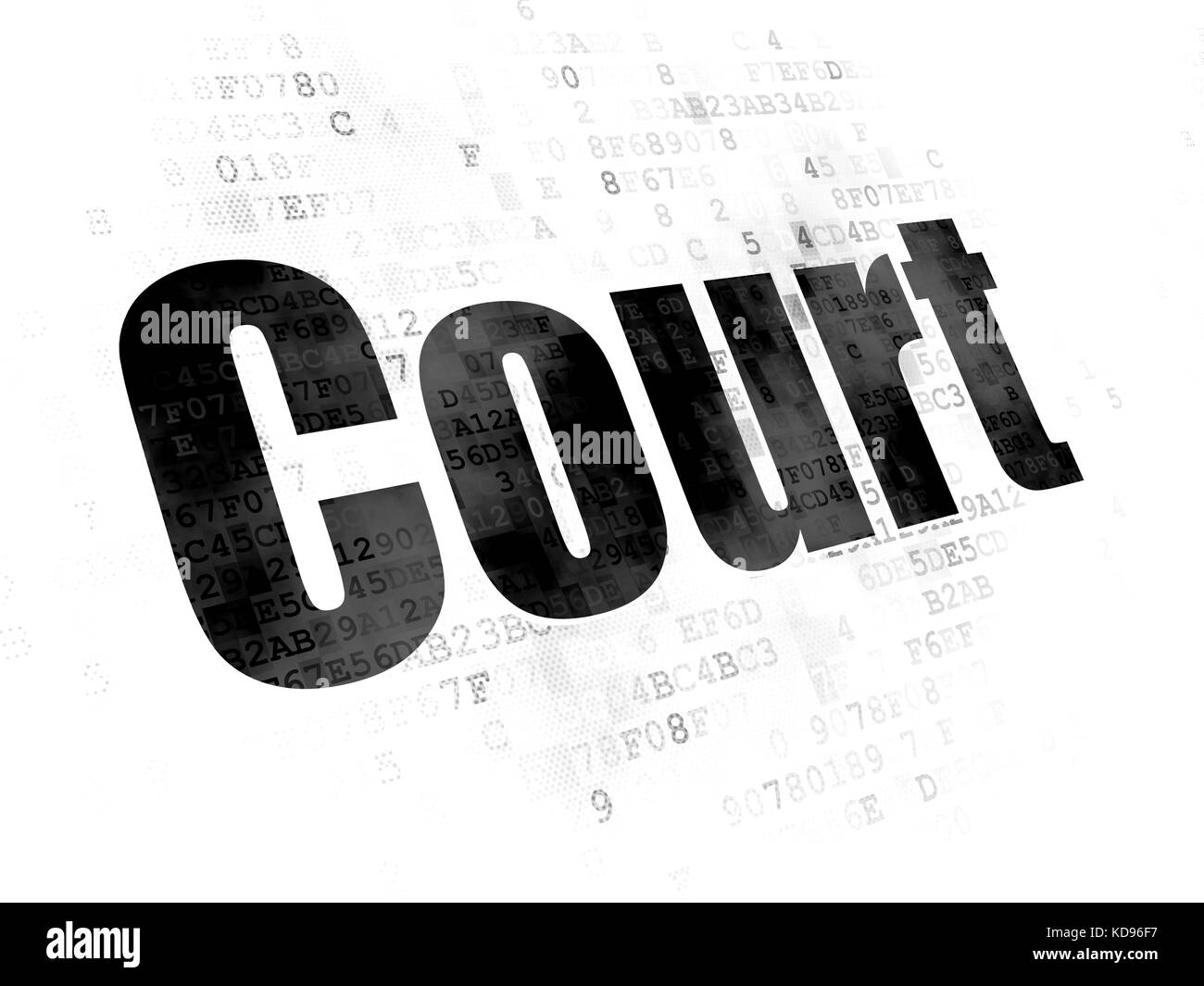 Law concept: Court on Digital background Stock Photo - Alamy