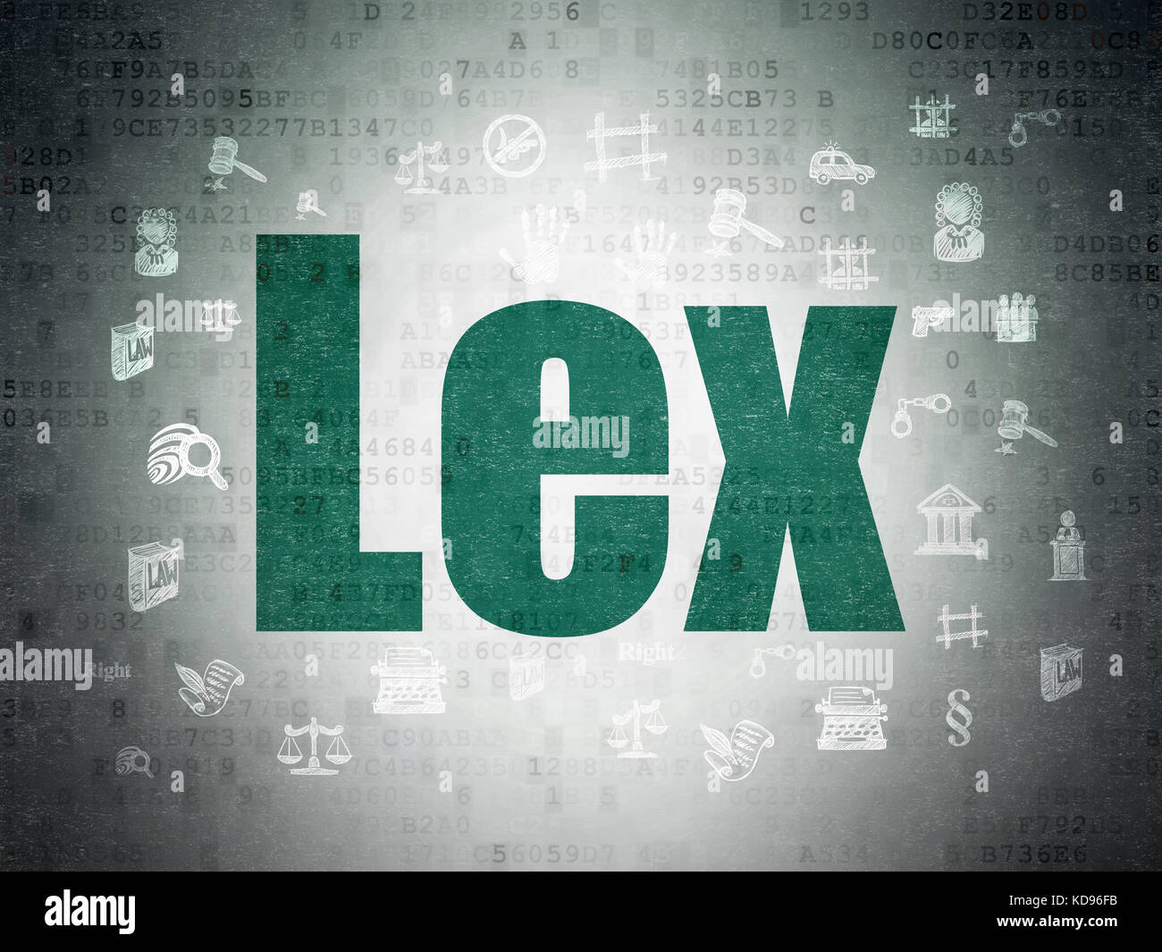 Law concept: Lex on Digital Data Paper background Stock Photo - Alamy