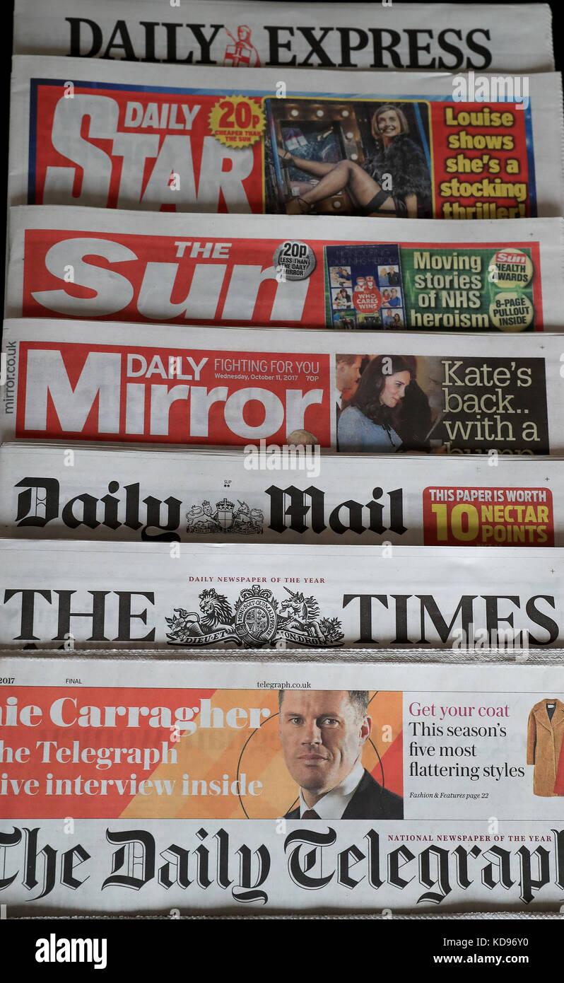 Uk red top tabloid newspapers hi-res stock photography and images - Alamy