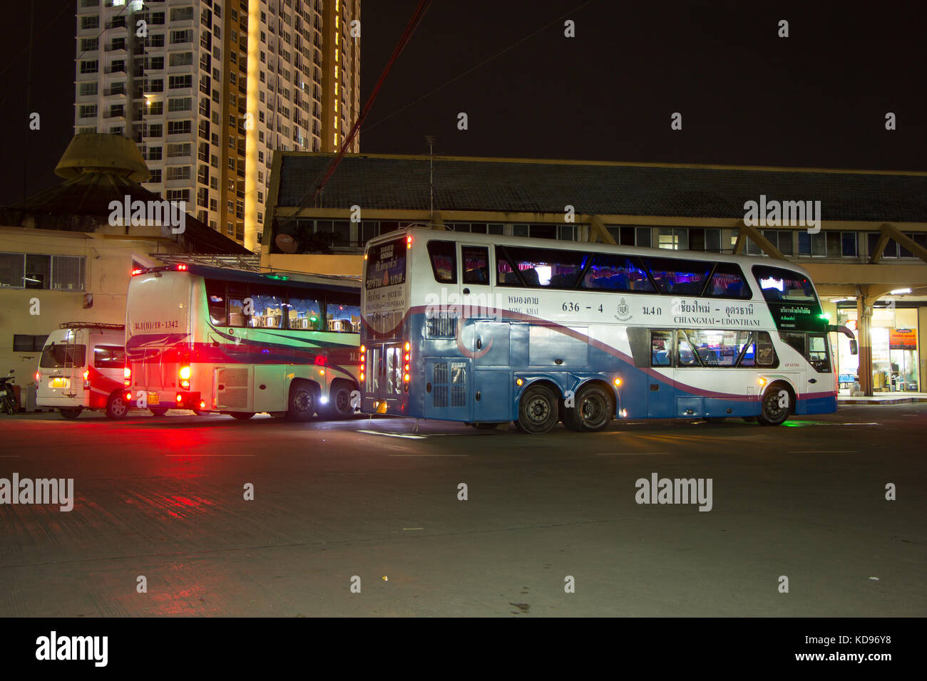 CHIANG MAI, THAILAND -OCTOBER 10 2017: A Suksa tour Bus company route ...