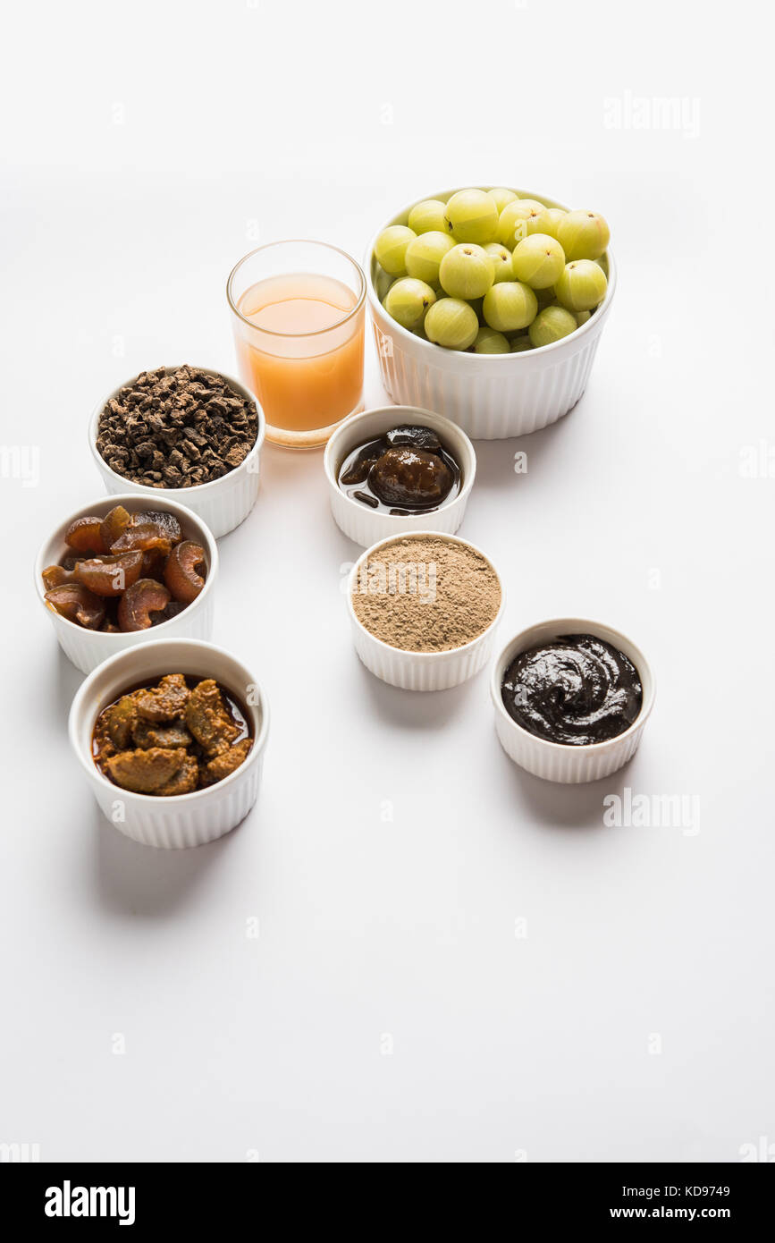 Stock photo of Amla/Avla/Aavla and it's by products like chyawanprash ...