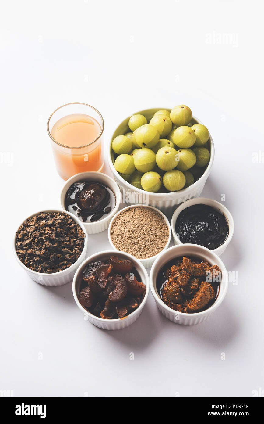 Stock photo of Amla/Avla/Aavla and it's by products like chyawanprash ...