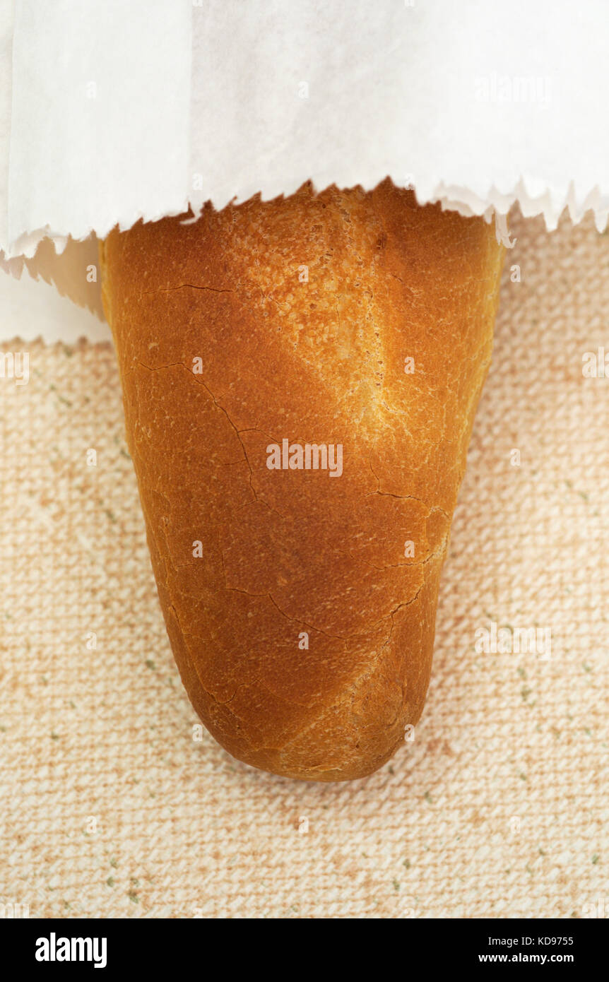 french baguette in paper bag Stock Photo - Alamy