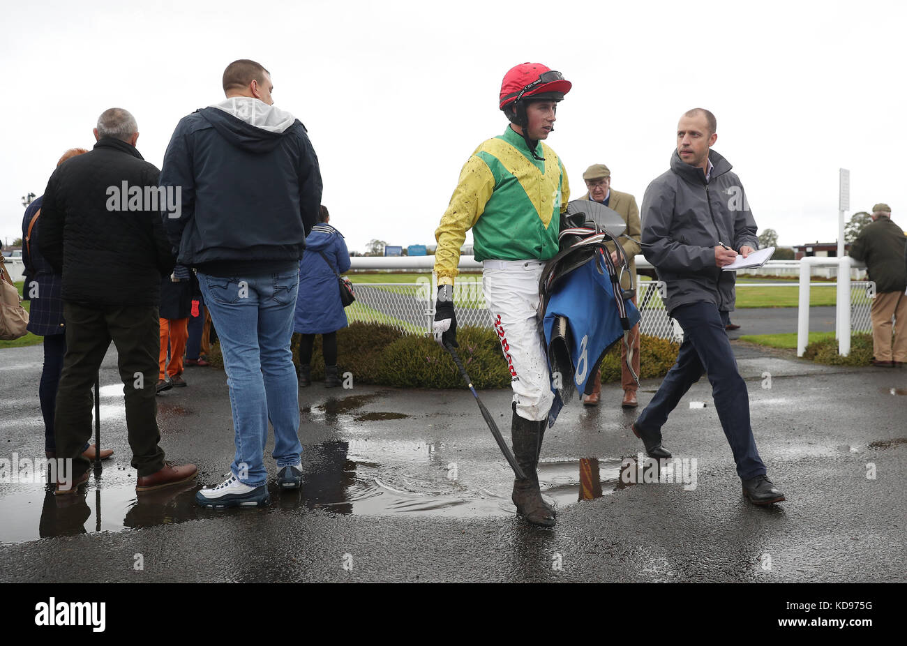 Jockey Bryan Cooper at Ludlow Racecourse Stock Photo - Alamy