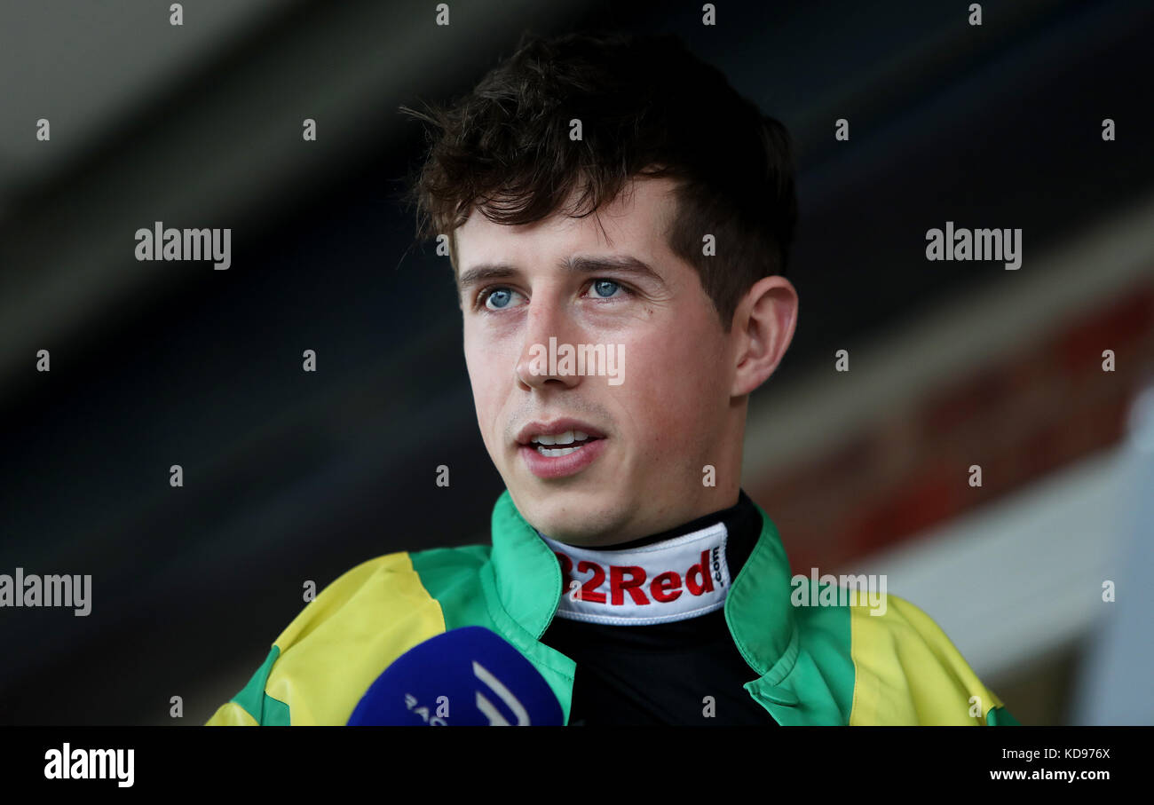 Jockey Bryan Cooper at Ludlow Racecourse Stock Photo - Alamy