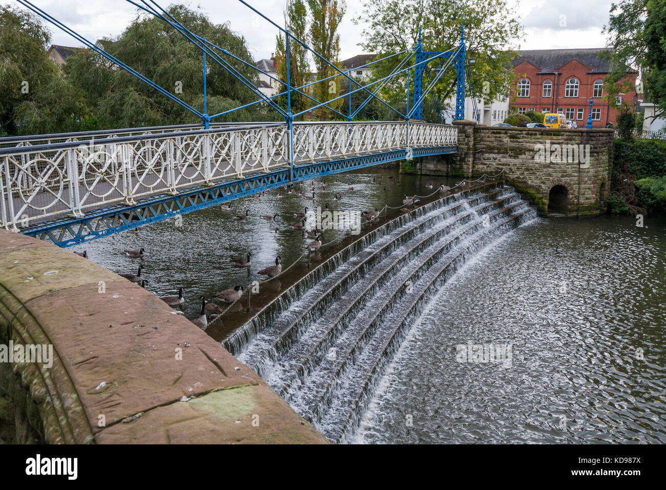 Mill Bridge crossing the River Leam at Leamington Spa,England,UK Stock Photo - Alamy