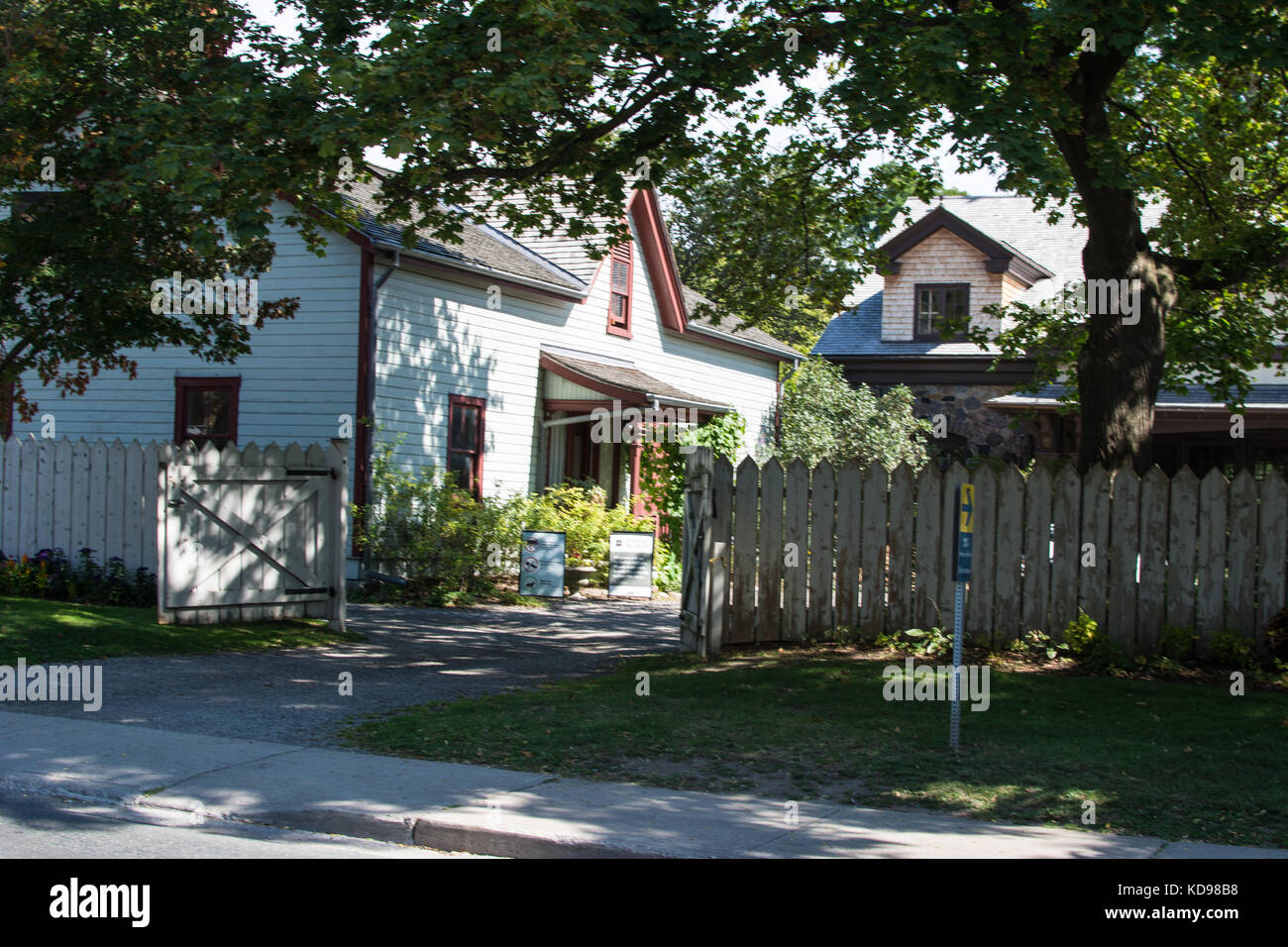 Casa Loma Austin Terrace old fence Toronto Canada grass wooden house ...