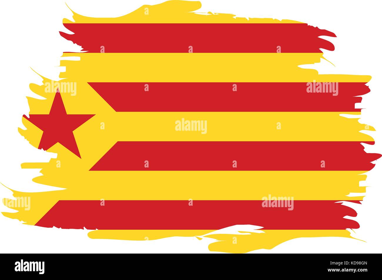 Isolated flag of Catalonia Stock Vector Image & Art - Alamy