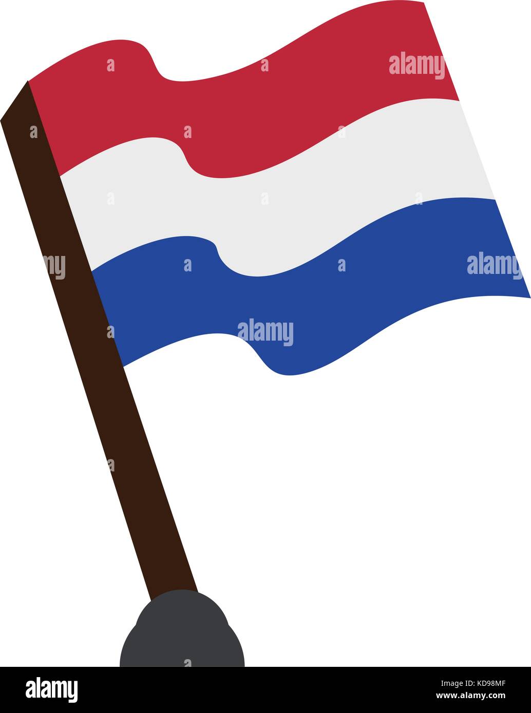Isolated flag of The Netherlands Stock Vector Image & Art - Alamy