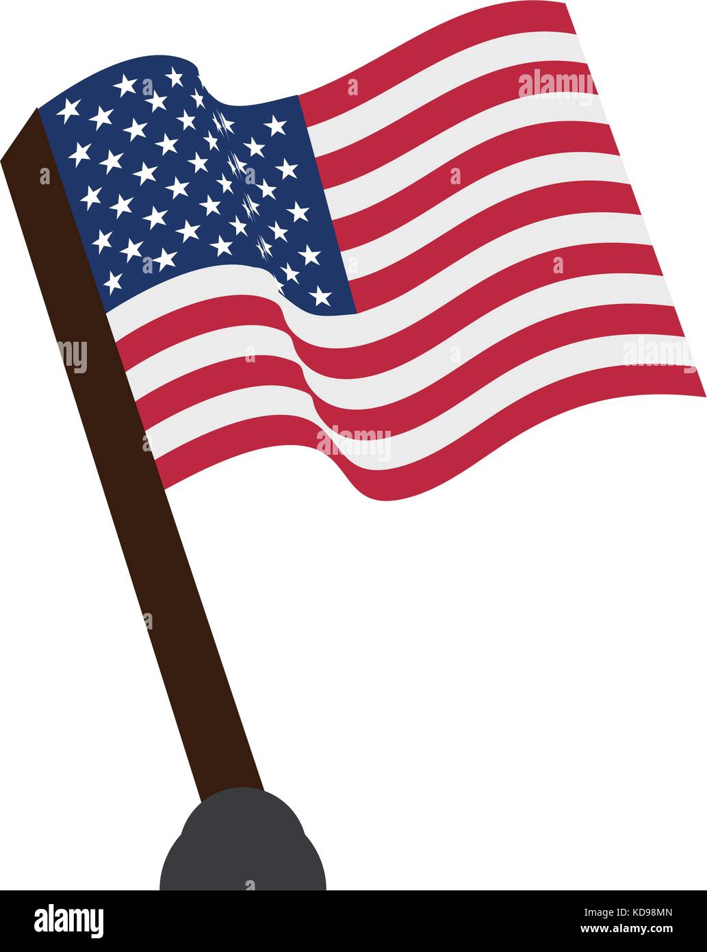 Isolated flag of the United States Stock Vector Image & Art - Alamy