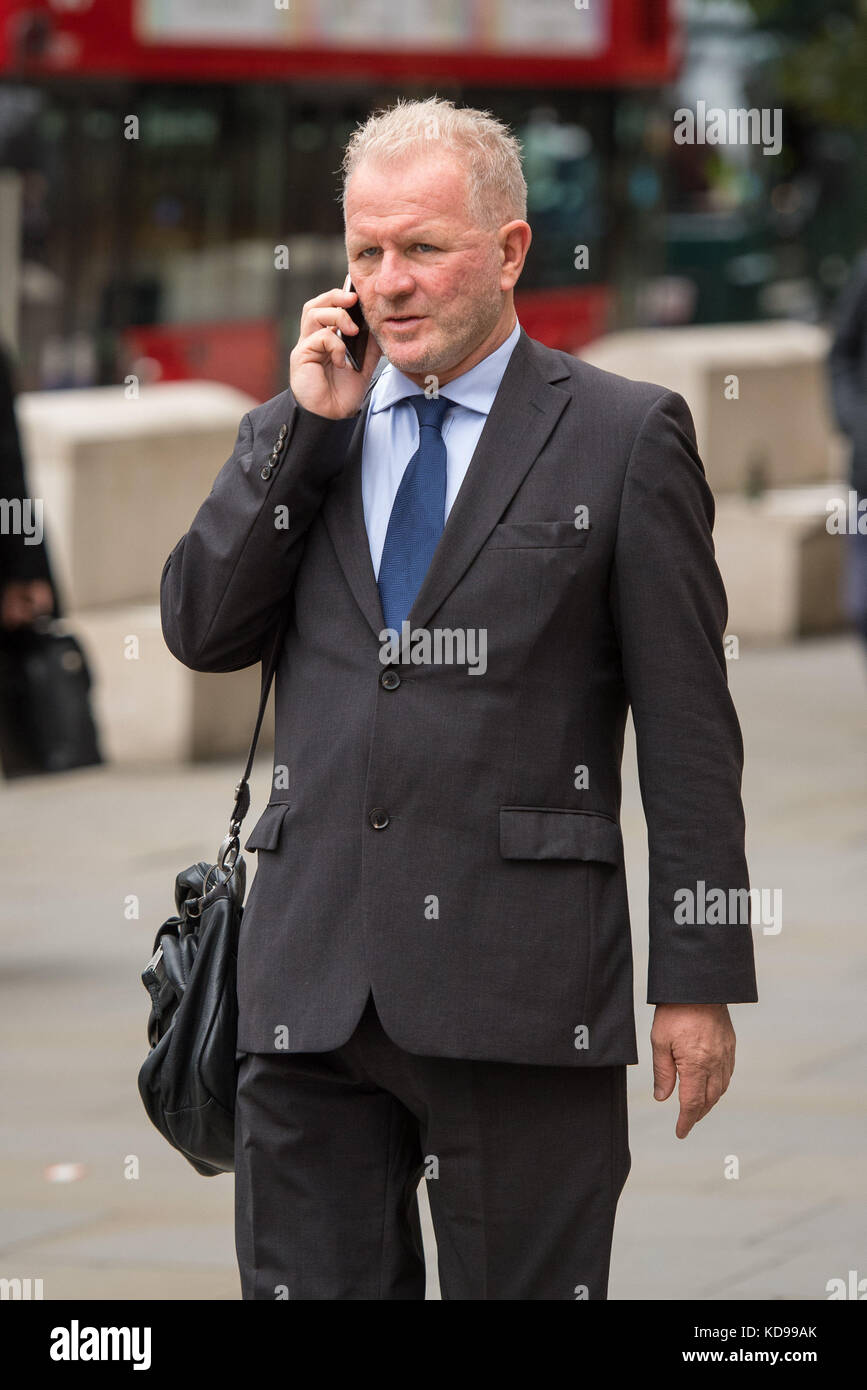 Andy Ruhan arriving at the Royal Courts of Justice, in central London ...