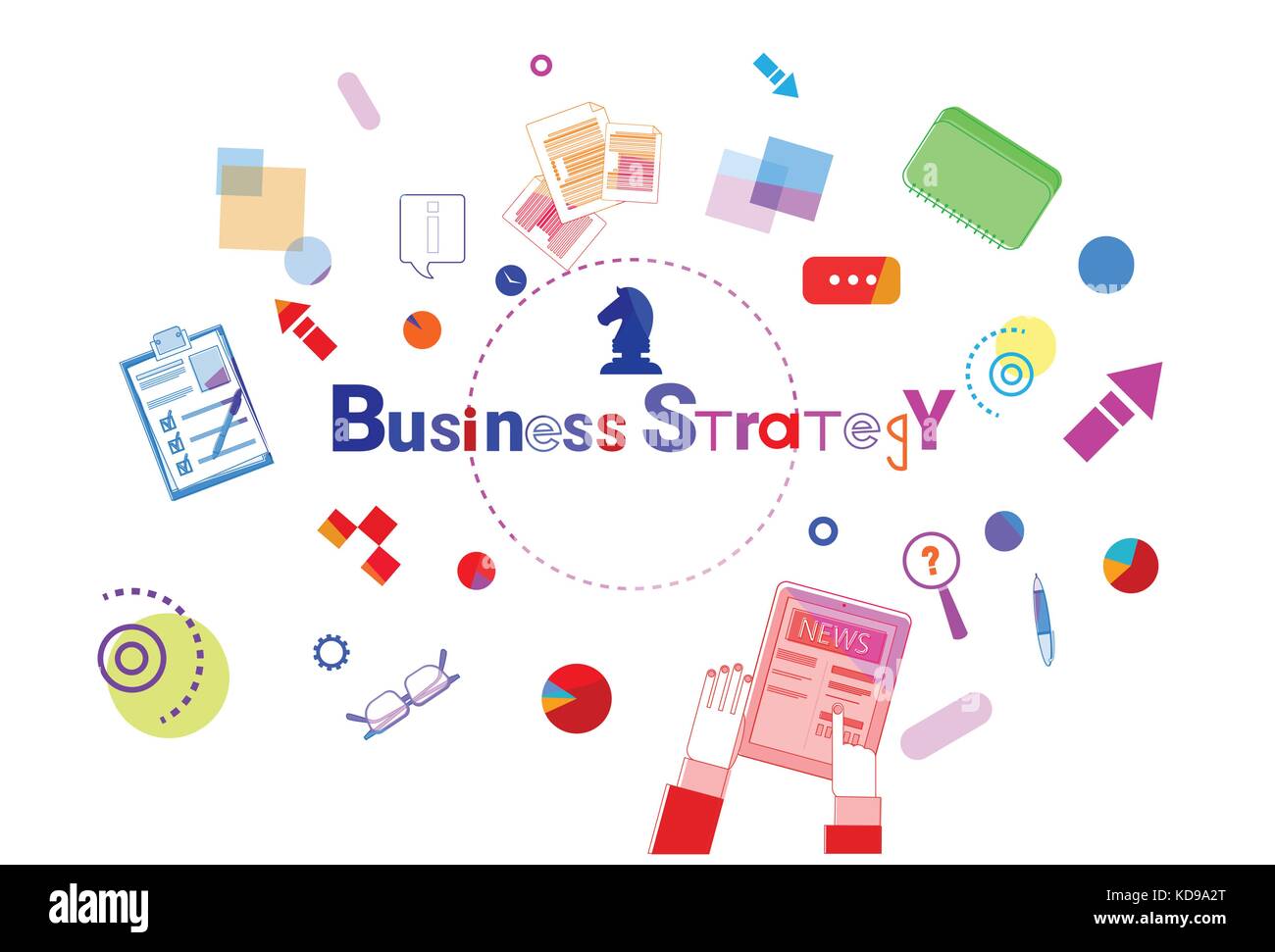 Business Strategy Development Concept Project Planning Banner Stock ...