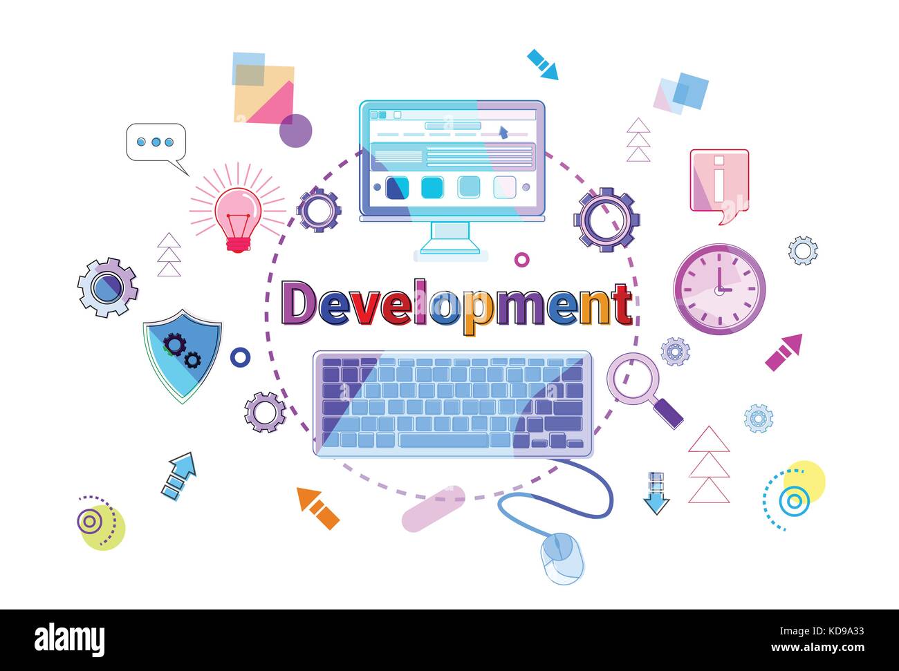 Economic development project Stock Vector Images - Alamy