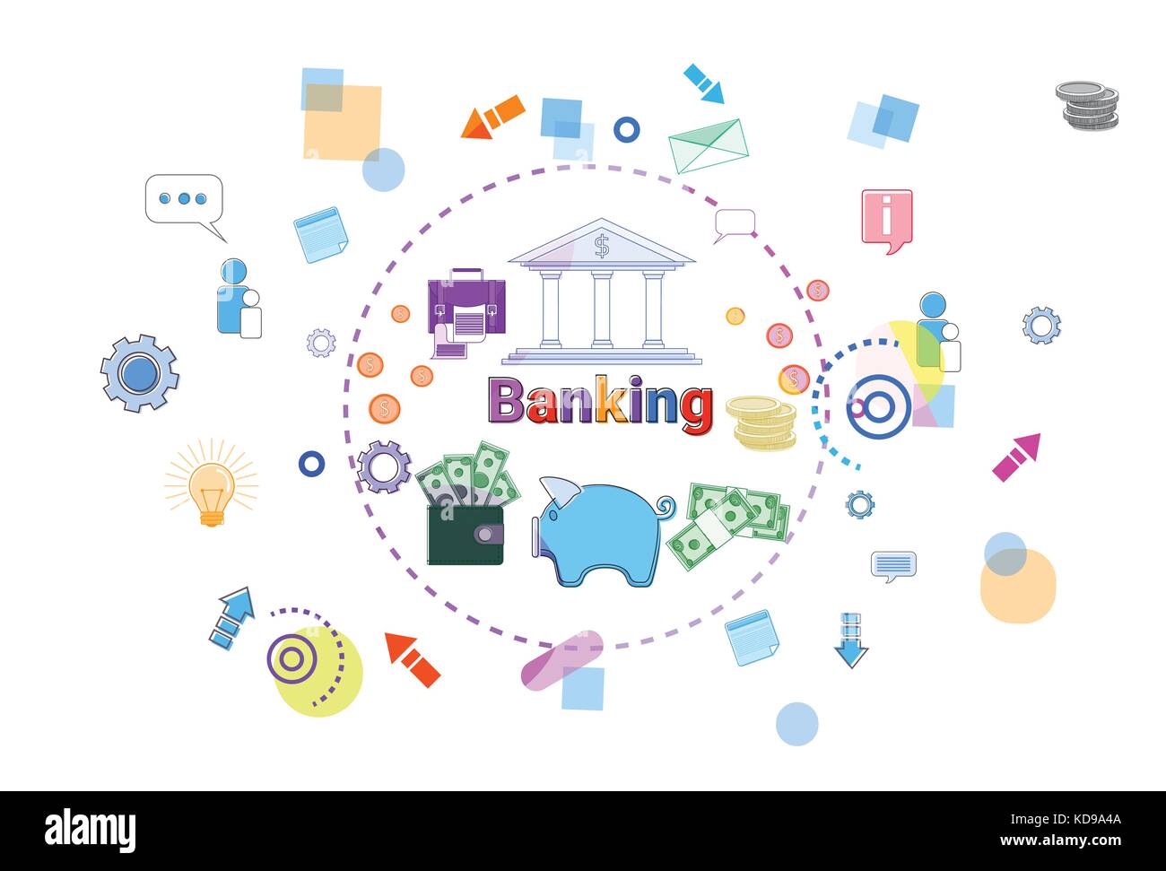 Internet banking concept banner hi-res stock photography and images - Alamy