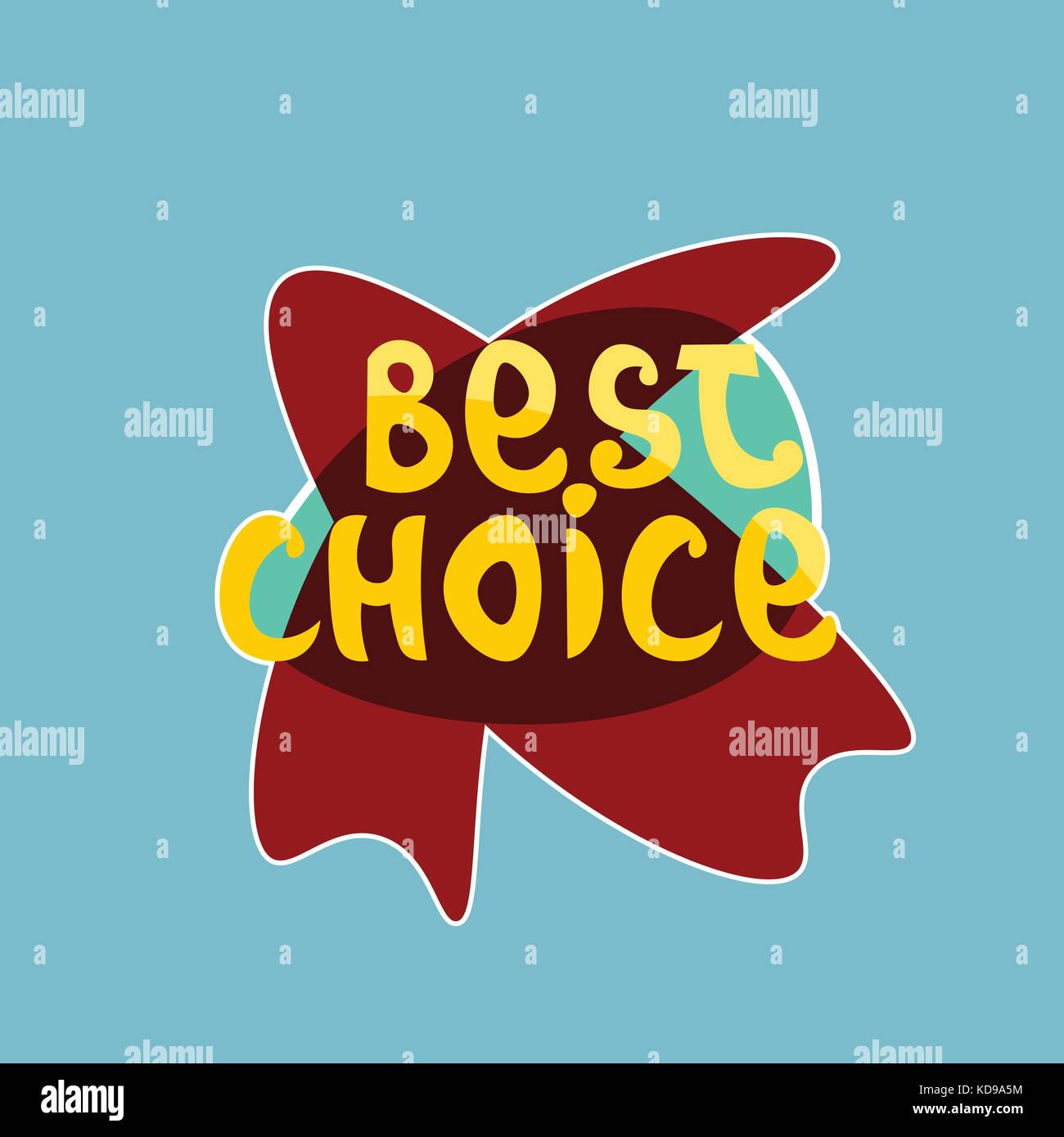 Best Choice Sticker Social Media Network Message Badges Design Stock ...