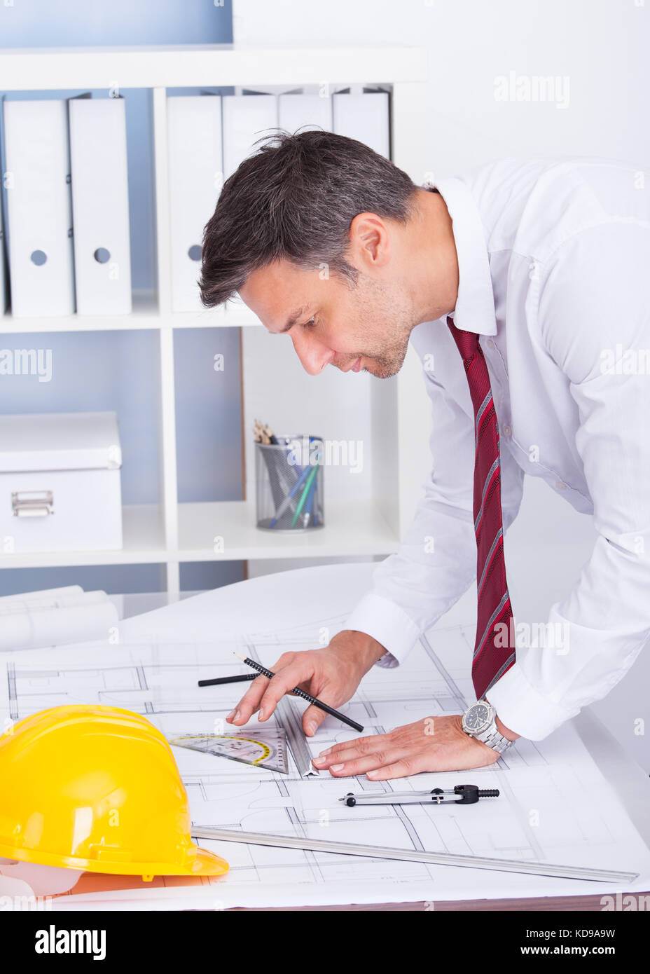 Architect drawing table hi-res stock photography and images - Alamy