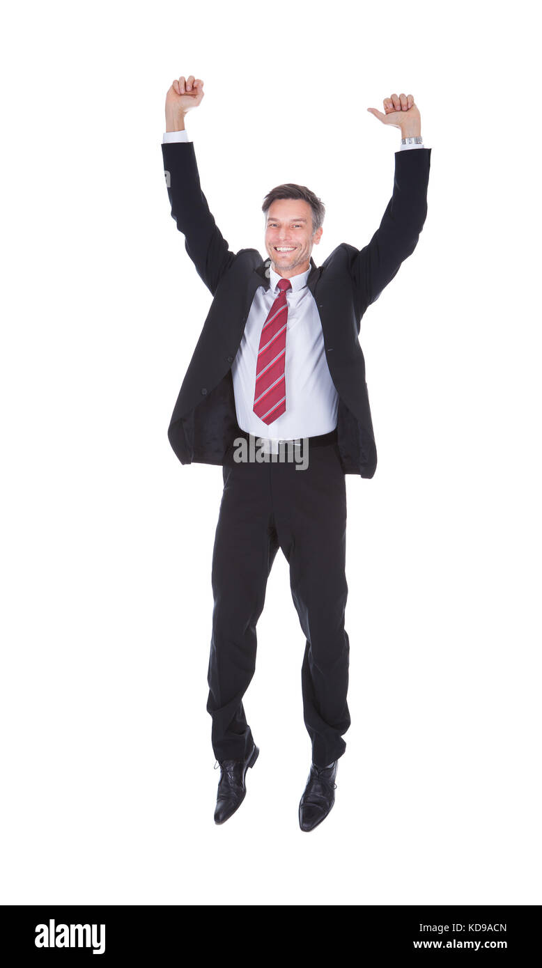 Happy excited energetic mature hi-res stock photography and images - Alamy