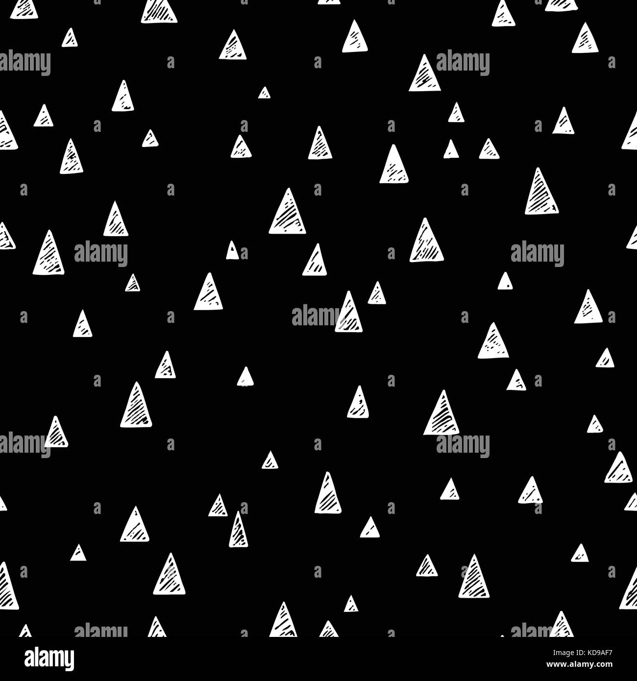 Vector seamless black white triangle hi-res stock photography and ...