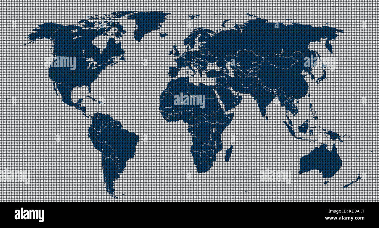 digital map of the world Stock Photo - Alamy