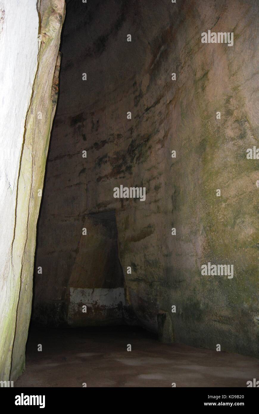 Ancient Greek archaeological sites in Syracuse, Sicily, Italy. Quarry ...