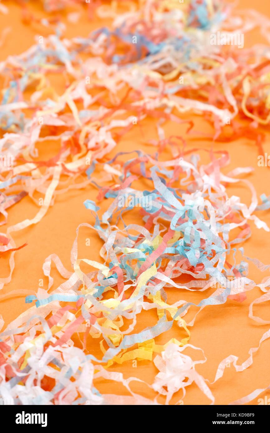 A studio photo of colorful streamers Stock Photo - Alamy