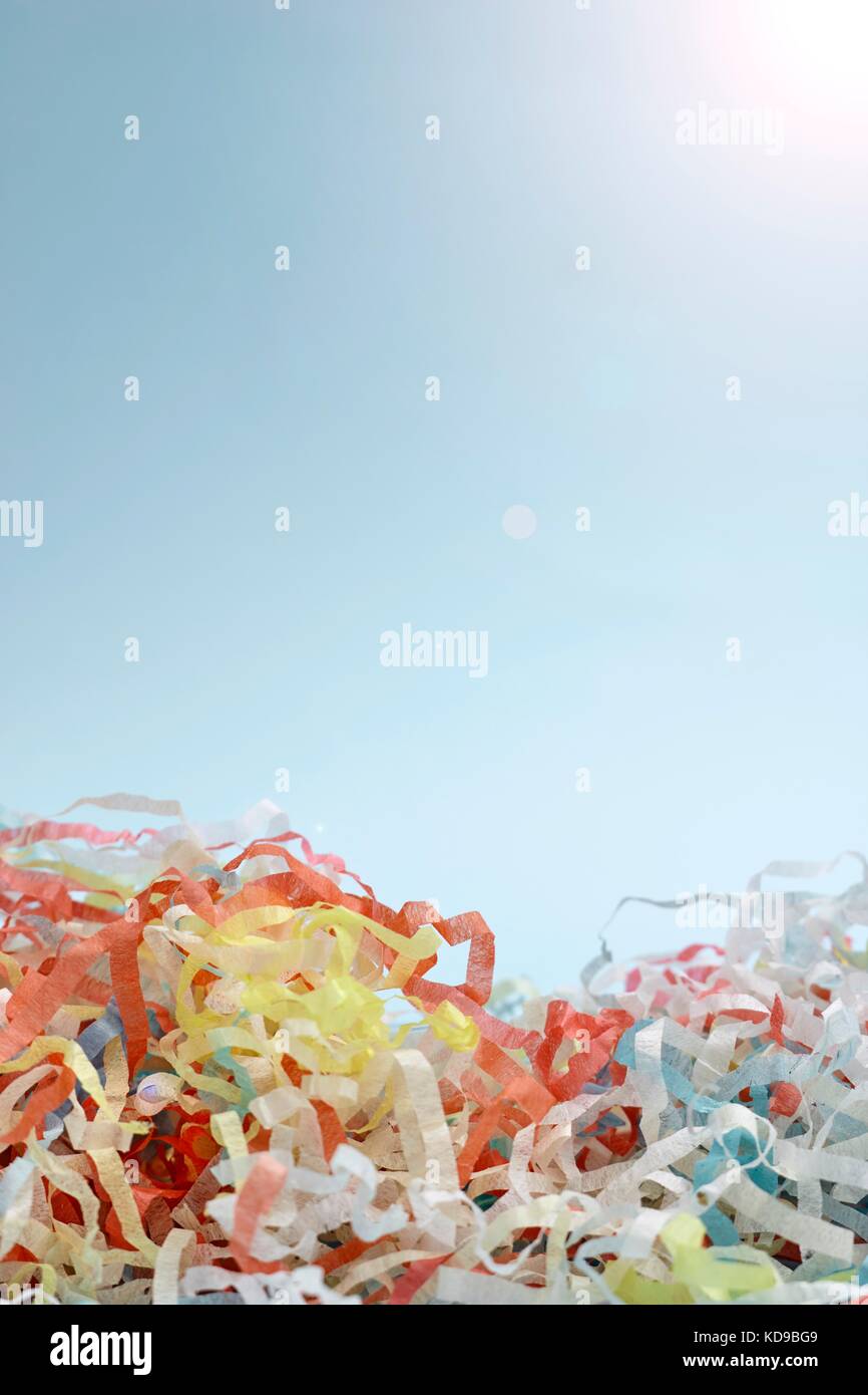 A studio photo of colorful streamers Stock Photo - Alamy