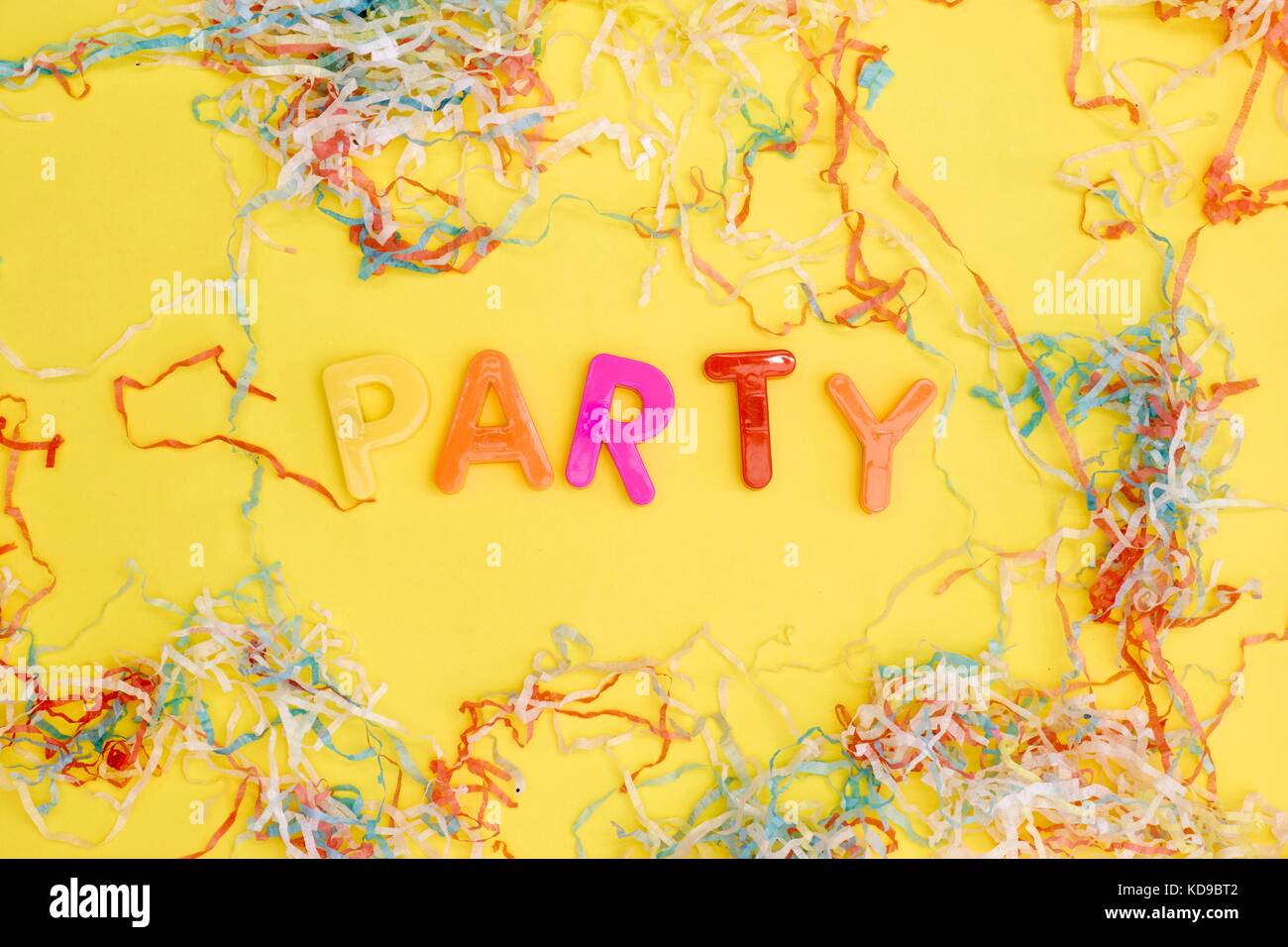 A studio photo of colorful streamers Stock Photo - Alamy