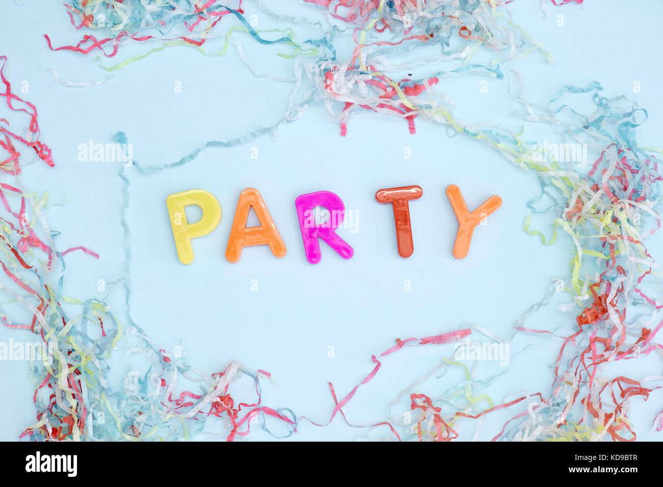 A studio photo of colorful streamers Stock Photo - Alamy