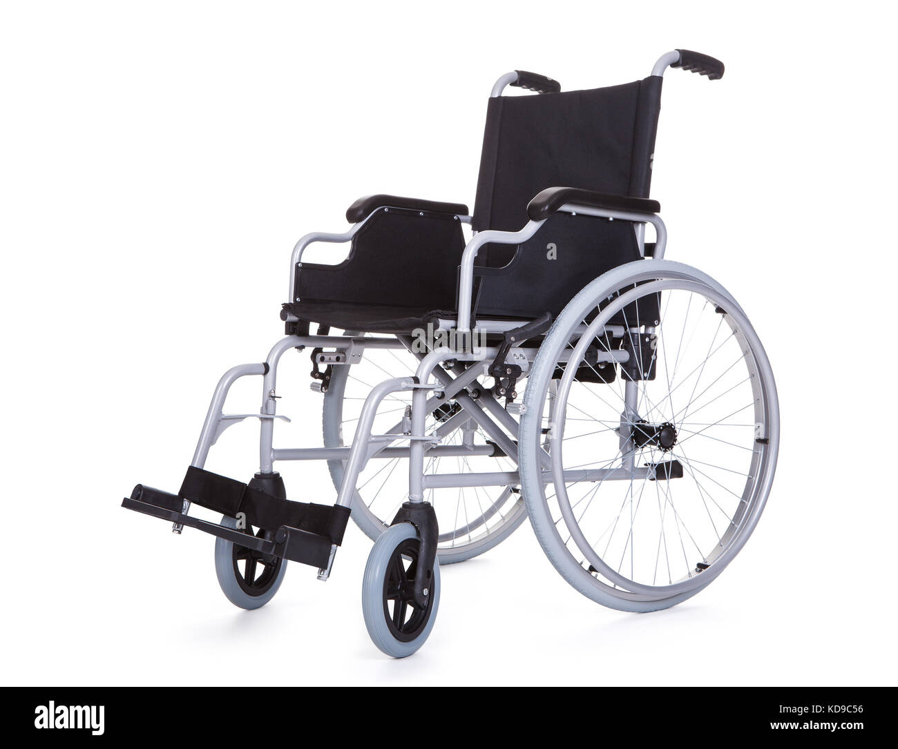 Photo of wheelchair. Isolated on white background Stock Photo - Alamy