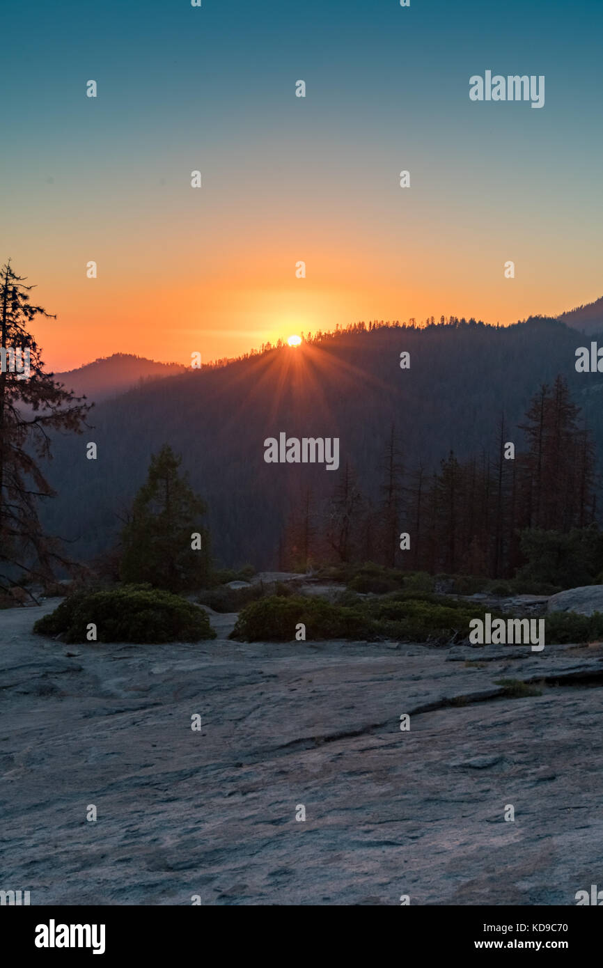 Sunset over mountain slope hi-res stock photography and images - Alamy