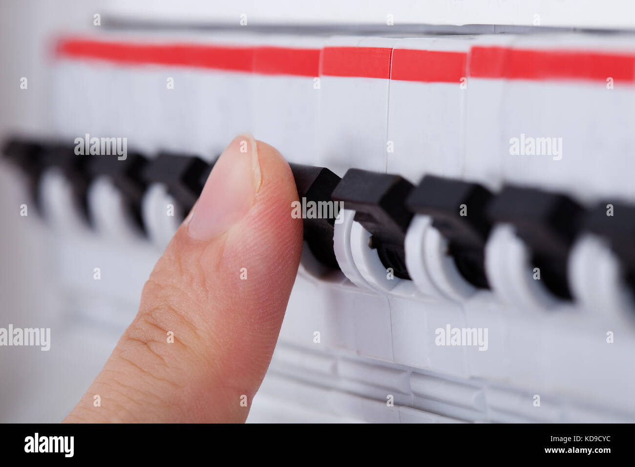 Red distribution board hi-res stock photography and images - Alamy