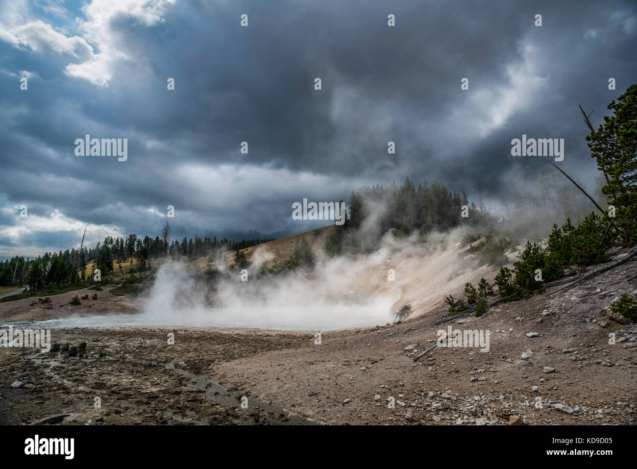 Sulphur caldron yellowstone hi-res stock photography and images - Alamy