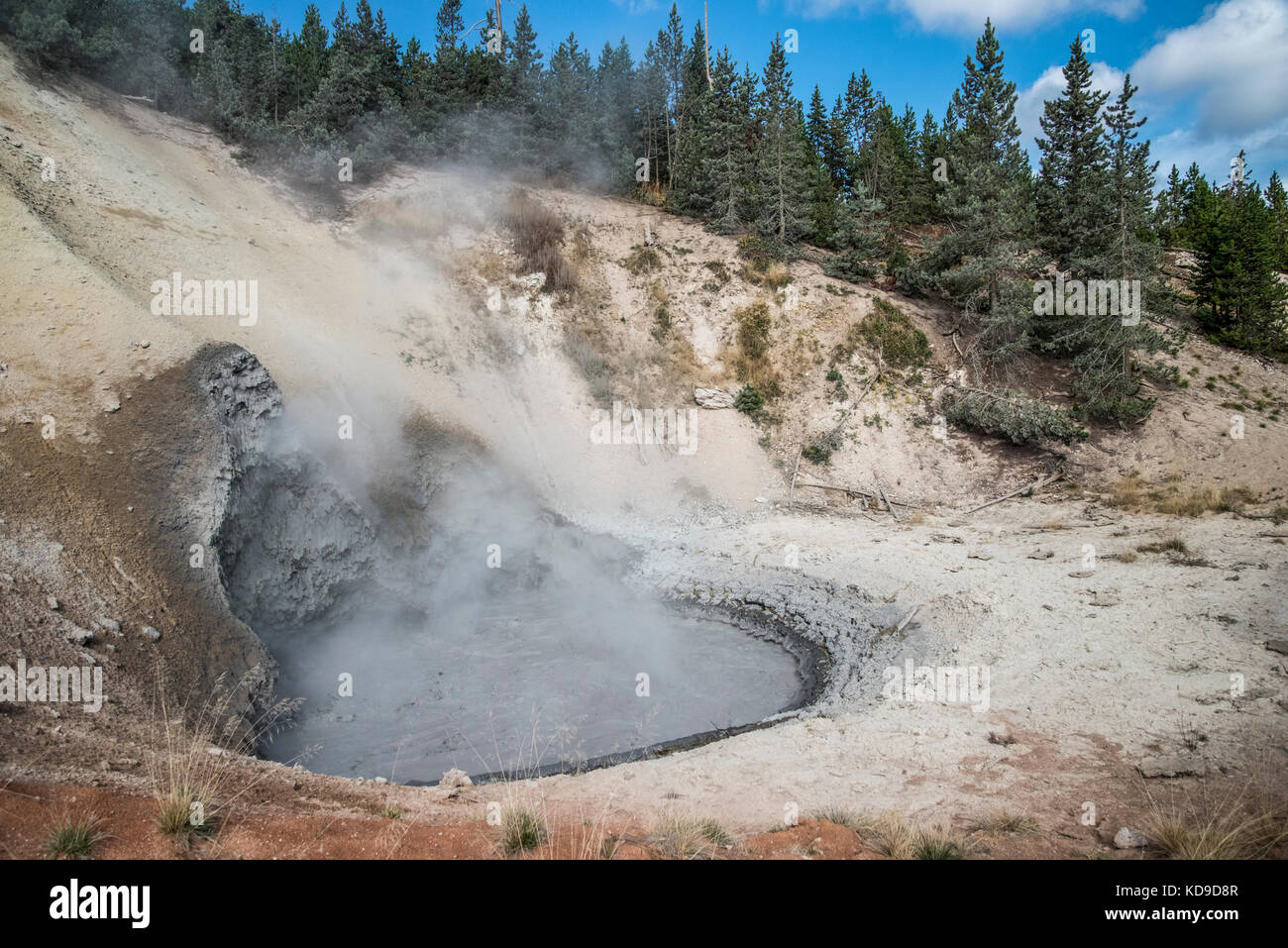Mud Volcano, Yellowstone National Park, Wyoming Stock Photo - Alamy