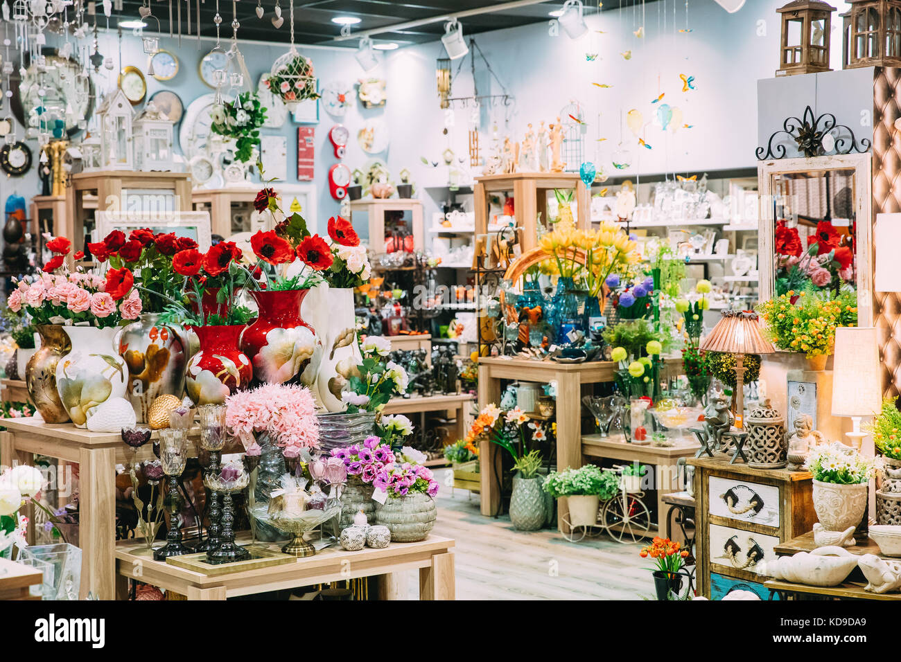 View Of Assortment Of Gift Shop In Store Of Shopping Center Stock Photo ...