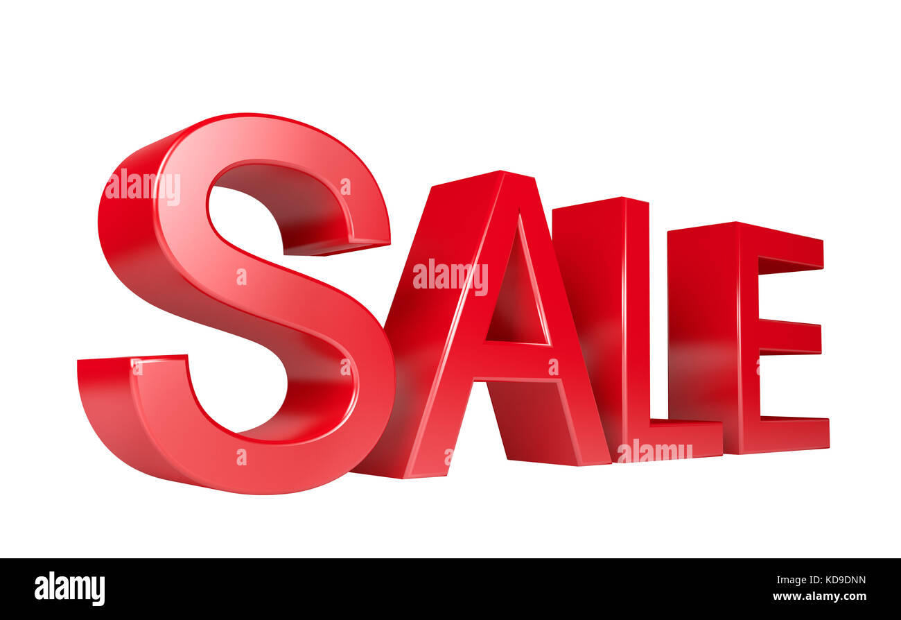 Marketing Sale Sign. Isolated On White Background Stock Photo - Alamy