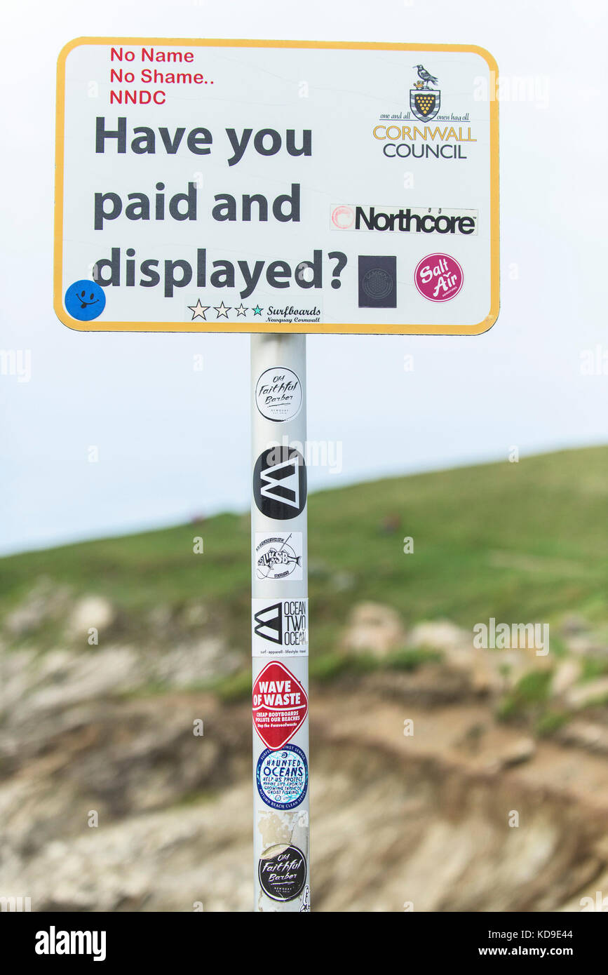 Sign covered in stickers hi-res stock photography and images - Alamy