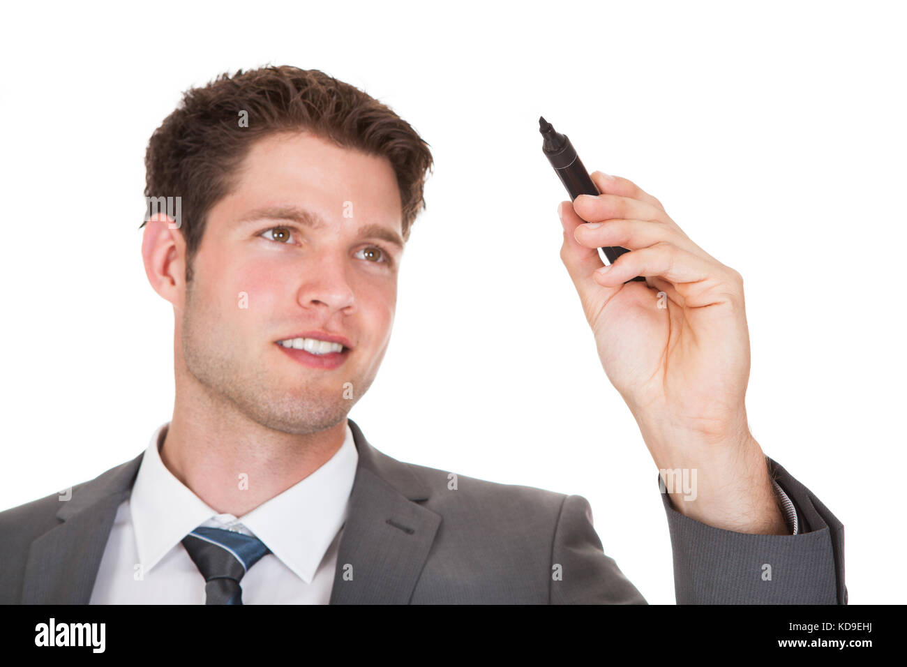 Drawing of person pointing up hi-res stock photography and images - Alamy