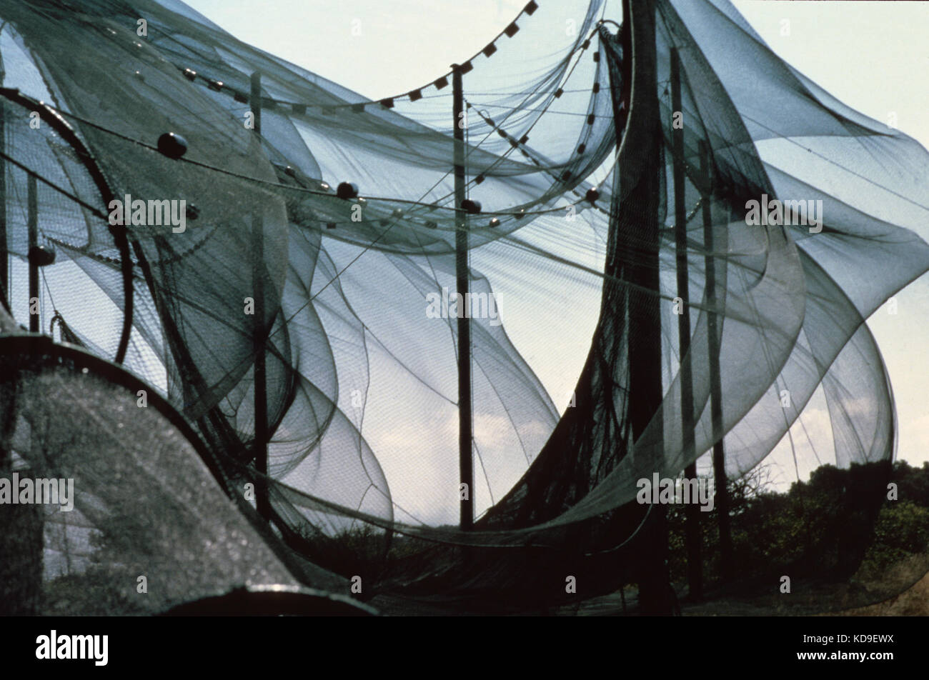 FISHING NET on dry 2008 Stock Photo - Alamy