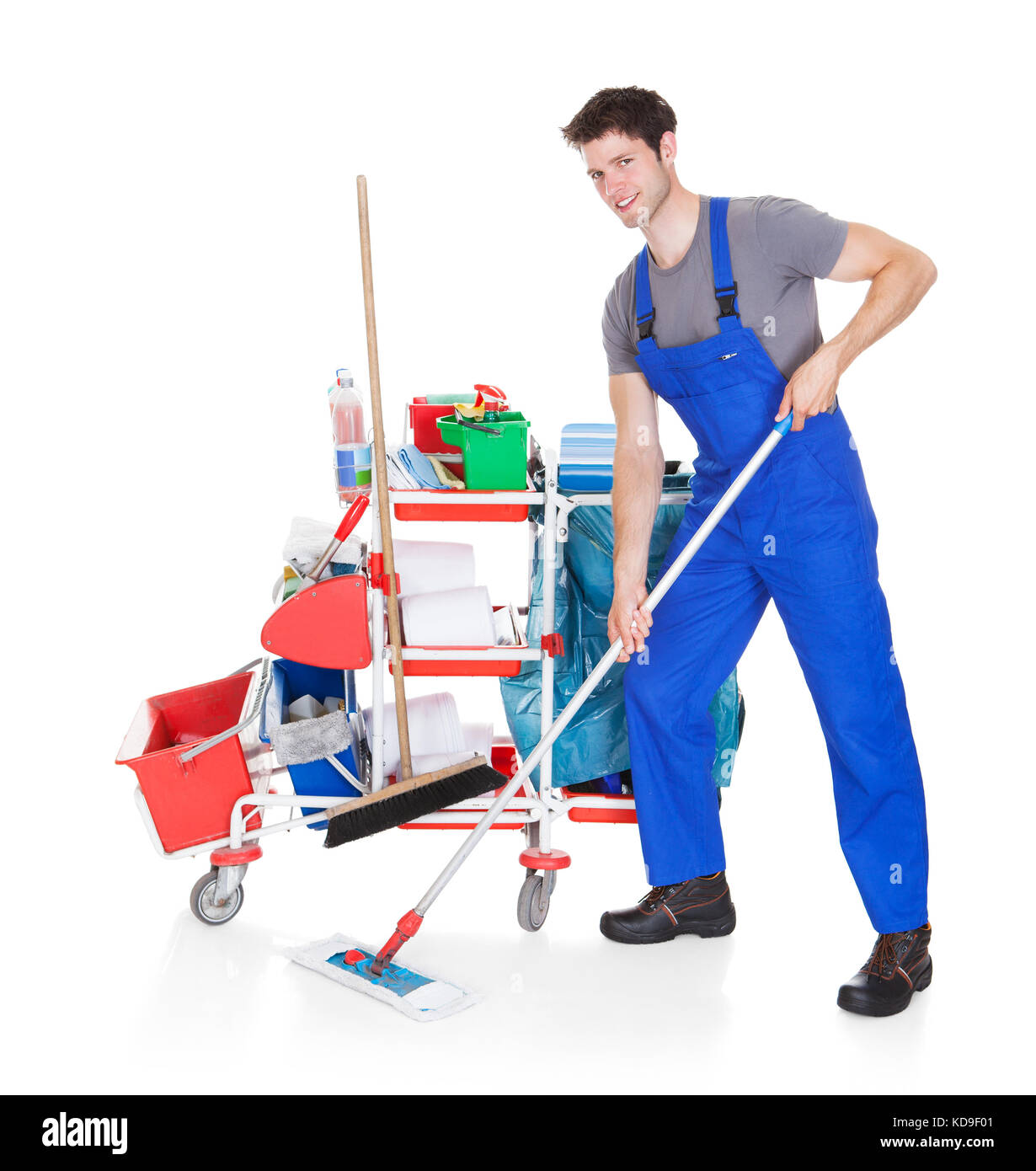 Janitor Cart High Resolution Stock Photography and Images - Alamy