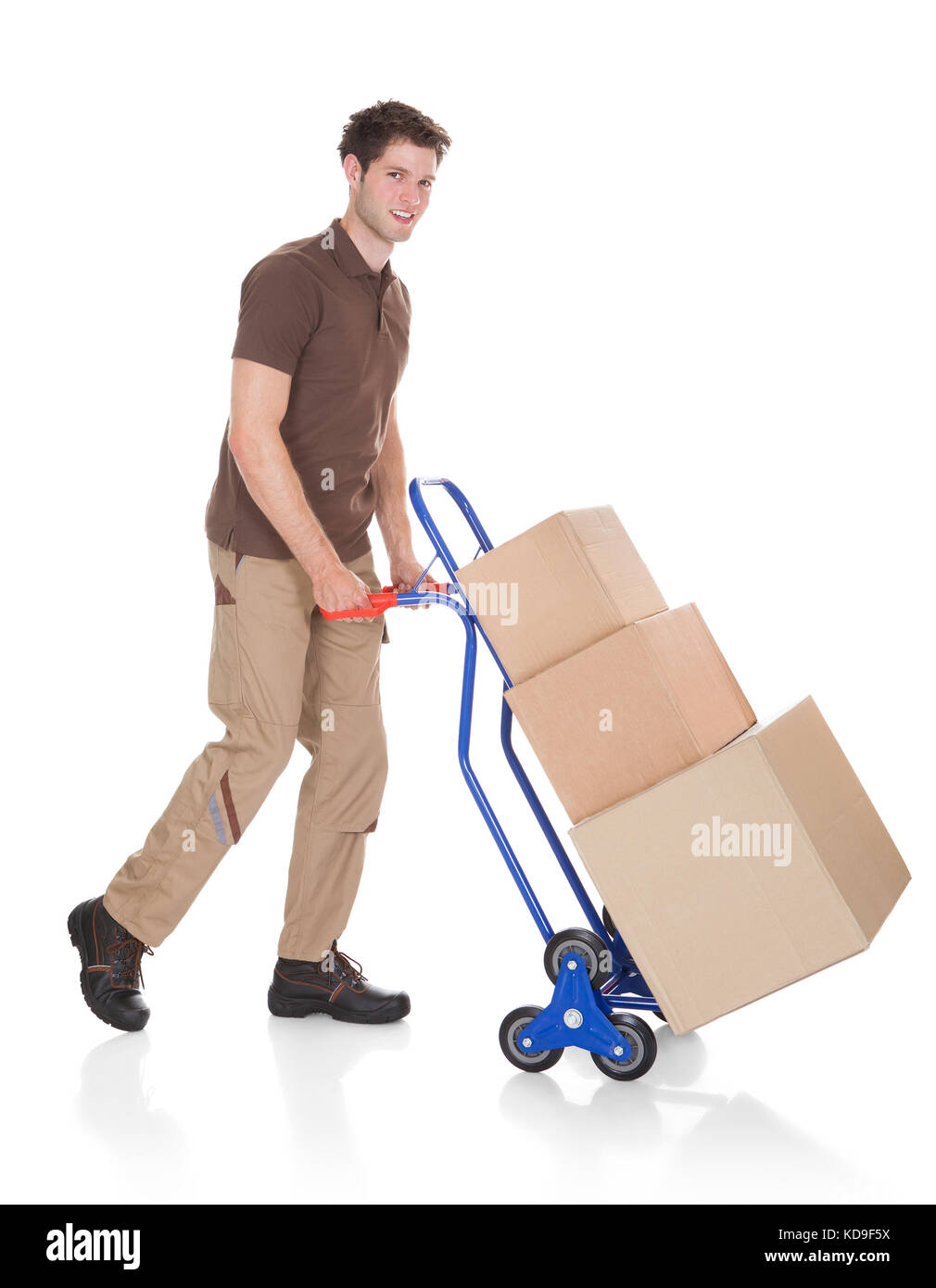 Hand truck boxes hi-res stock photography and images - Alamy