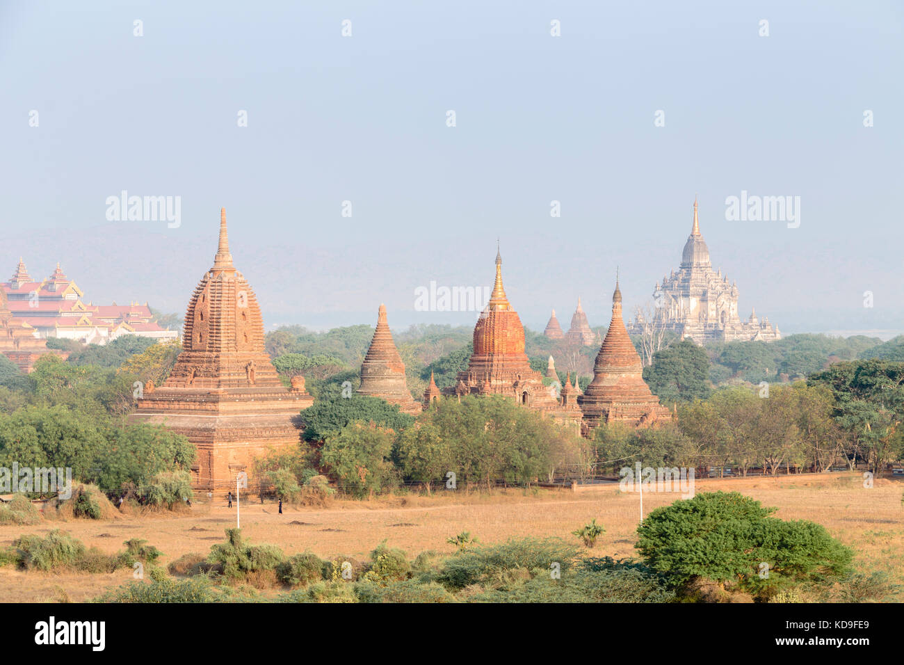 The temples of the Bagan archeological zone, Bagan, Myanmar Stock Photo ...