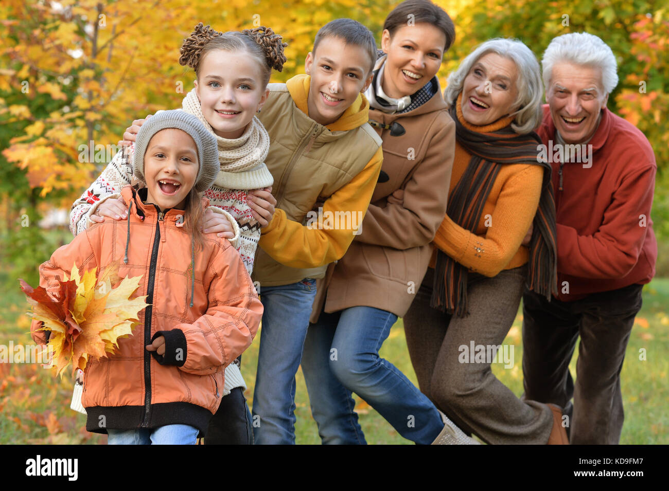 Big happy family Stock Photo - Alamy