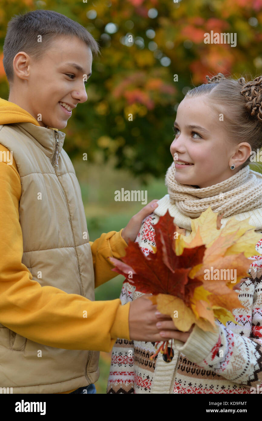 Cute brother and sister Stock Photo - Alamy