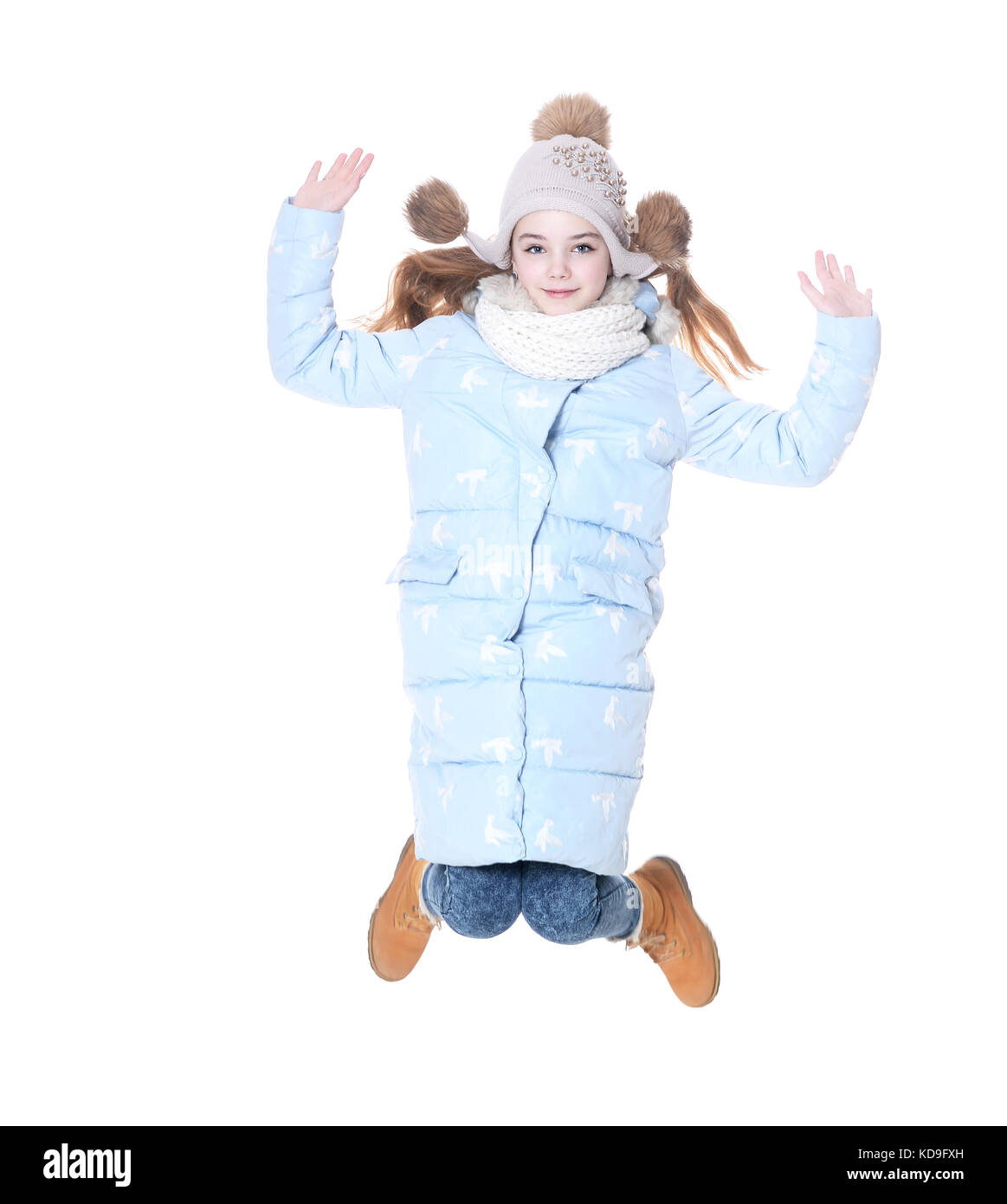 little girl in warm clothes Stock Photo - Alamy
