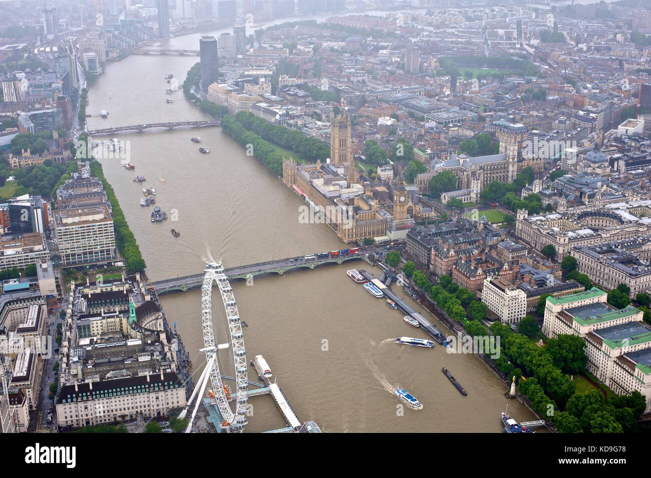 London Skyline, aerial views Stock Photo - Alamy