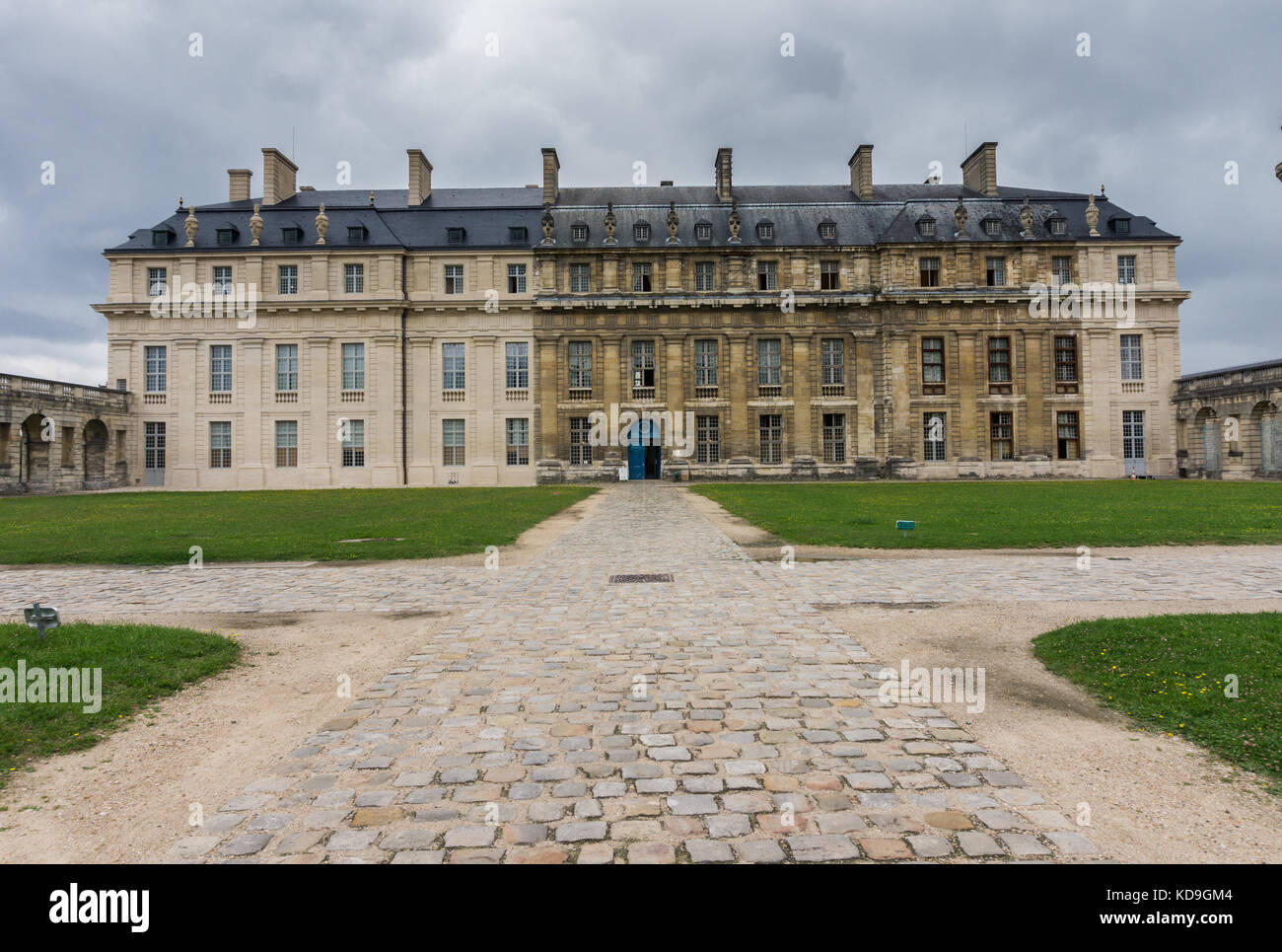 Courtyard of the Castle of Vincennes, Paris. France. Chateau de ...