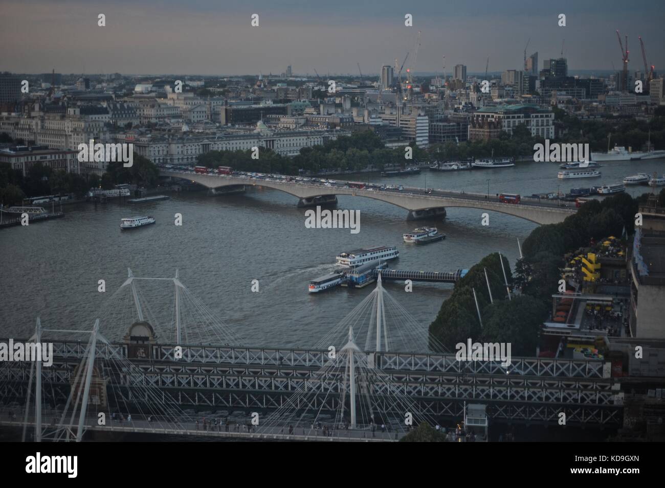 The London and and views from the London Eye Stock Photo - Alamy