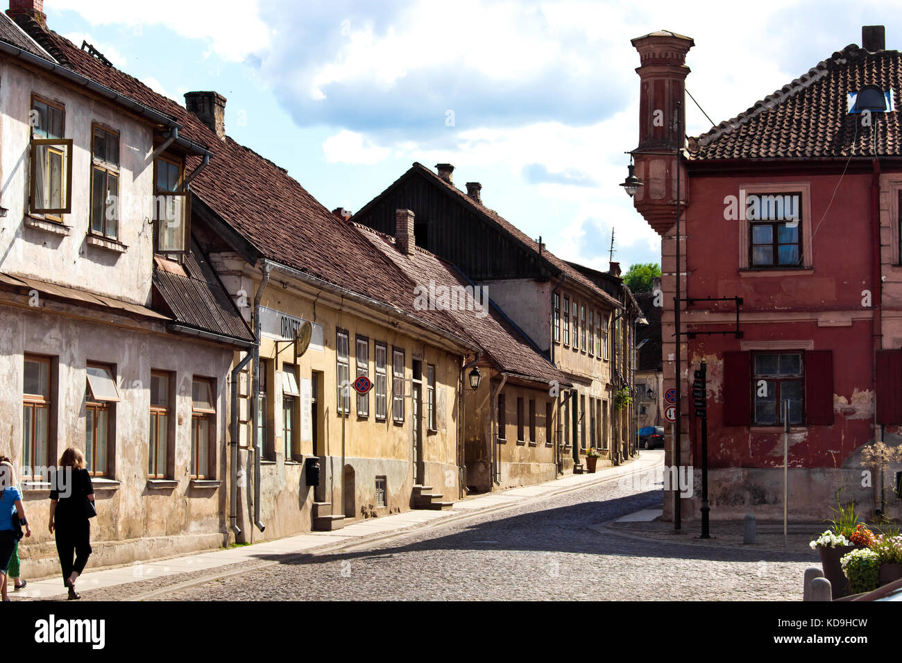 Architecture of Kuldiga city, Latvia Stock Photo - Alamy