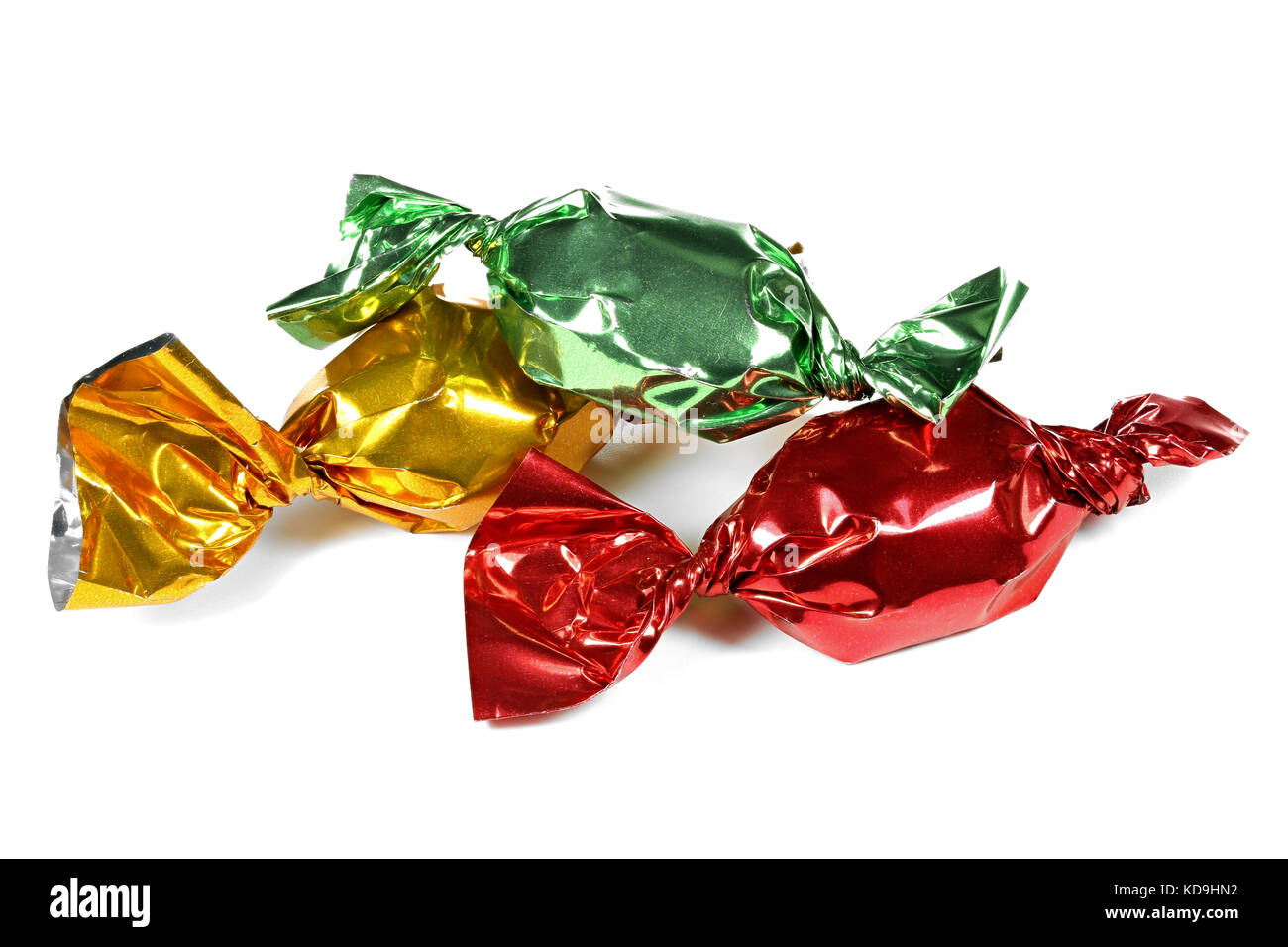 wrapped candies isolated on white background Stock Photo - Alamy